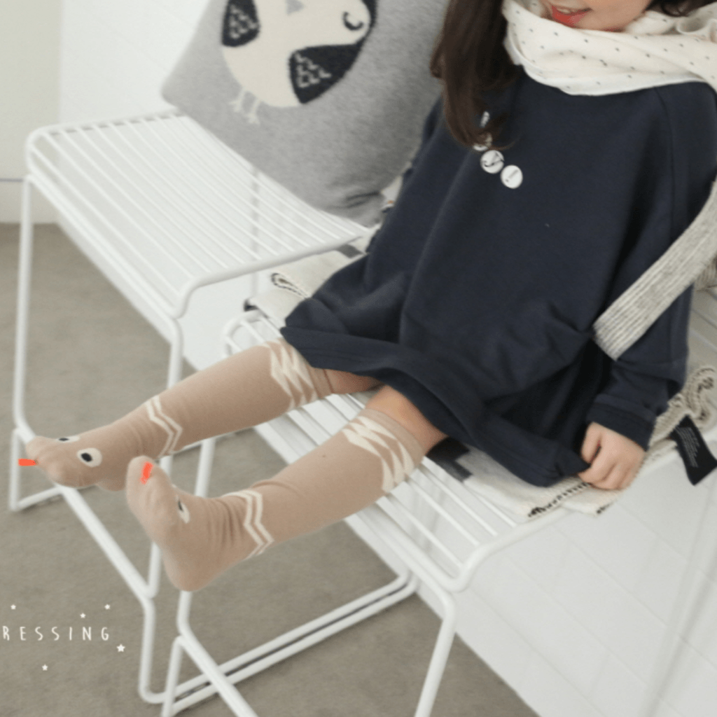 Snake Socks (Beige) | BubbleChops