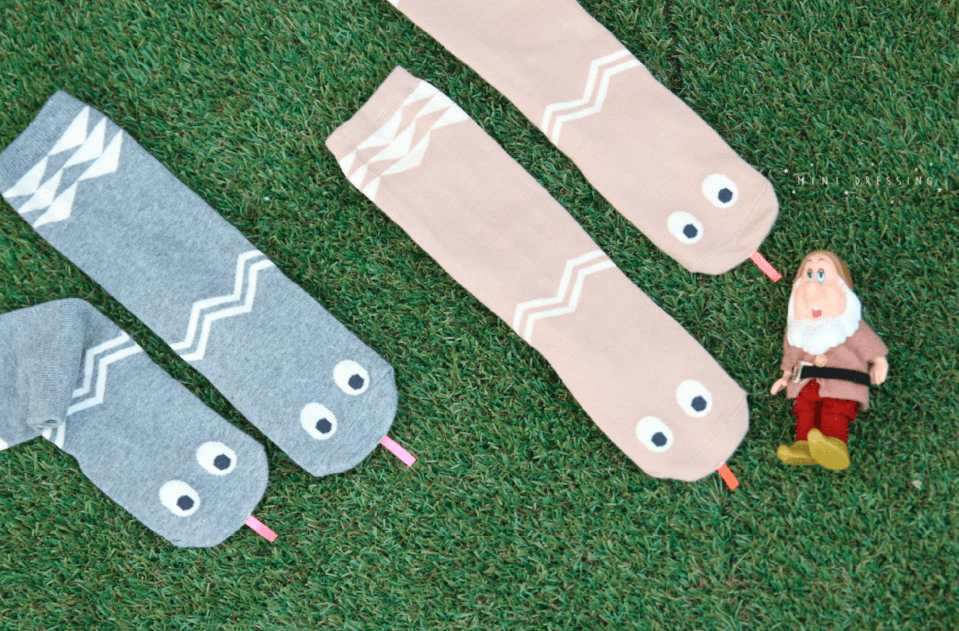 Snake Socks (Beige) | BubbleChops