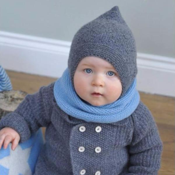 Cashmere Dark Grey Bonnet | BubbleChops